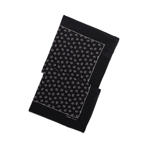 Diamond-Print Silk Square Scarf | Ralph Lauren® Australia