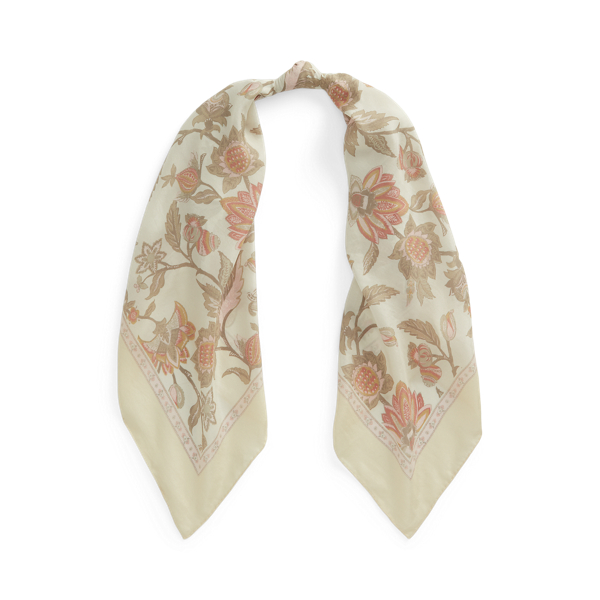 Floral Silk Twill Square Scarf for Women | Ralph Lauren® PK
