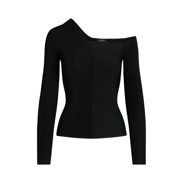 One Shoulder Rib Knit Jumper For Women Ralph Lauren® Uk