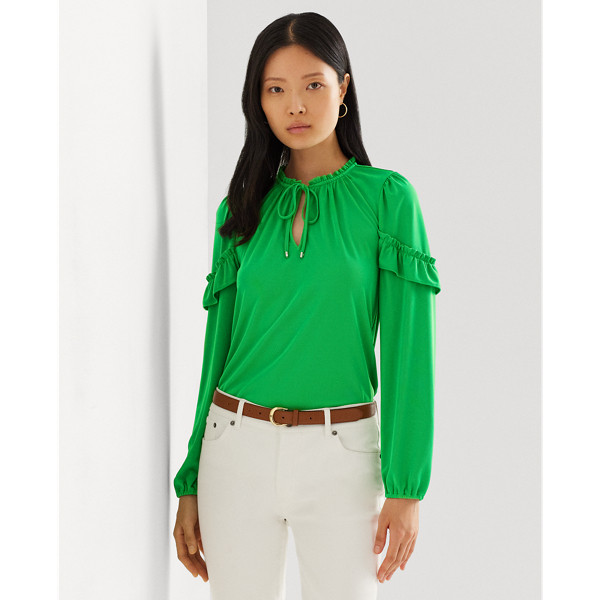 Top de punto con lazo en el cuello para mujer | Ralph Lauren® ES