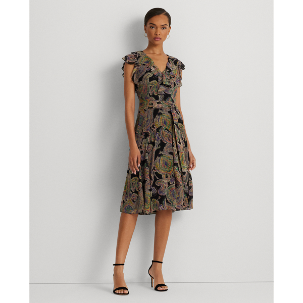 Georgette-Kleid mit Paisley-Motiv für Damen | Ralph Lauren® DE