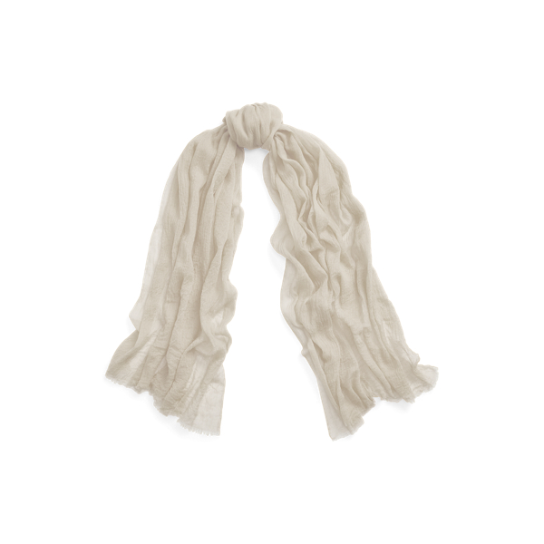 Fringe-Trim Wool Scarf