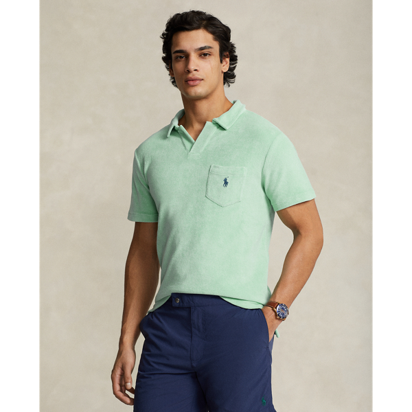 Custom Slim Fit Terry Polo Shirt for Men | Ralph Lauren® UK