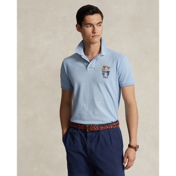 Custom Slim Fit Ralph & Ricky Bear Polo