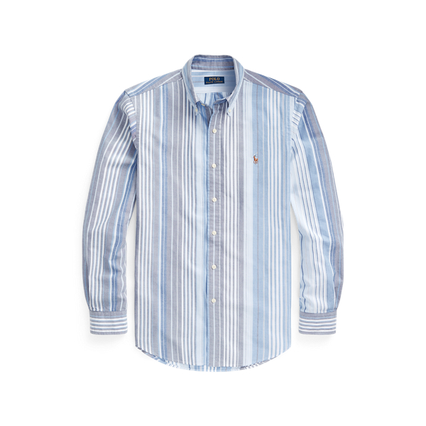 Slim fit gestreept Oxford overhemd voor heren | Ralph Lauren® BE