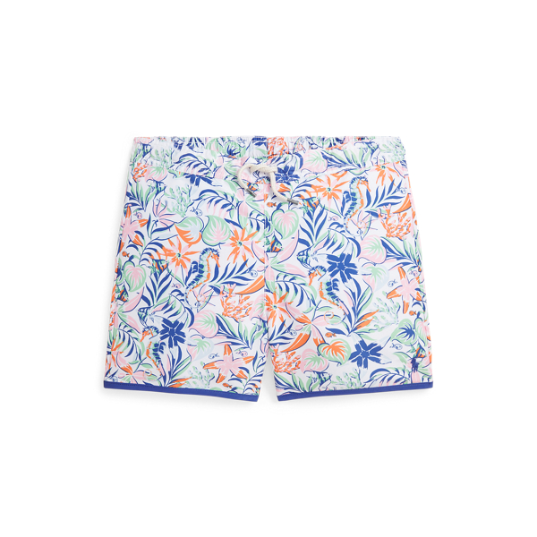 Sea Creature Tropical Print Swim Trunk Boys 8-20 1