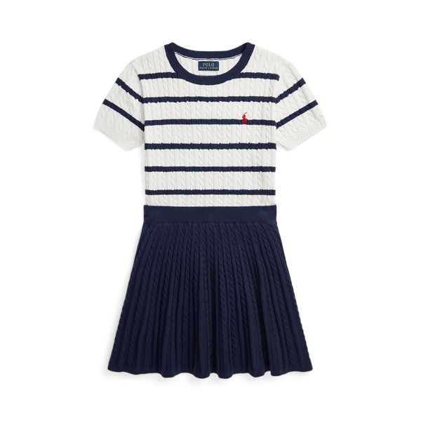 Ensemble pull et jupe rayés en coton pour filles | Ralph Lauren® FR
