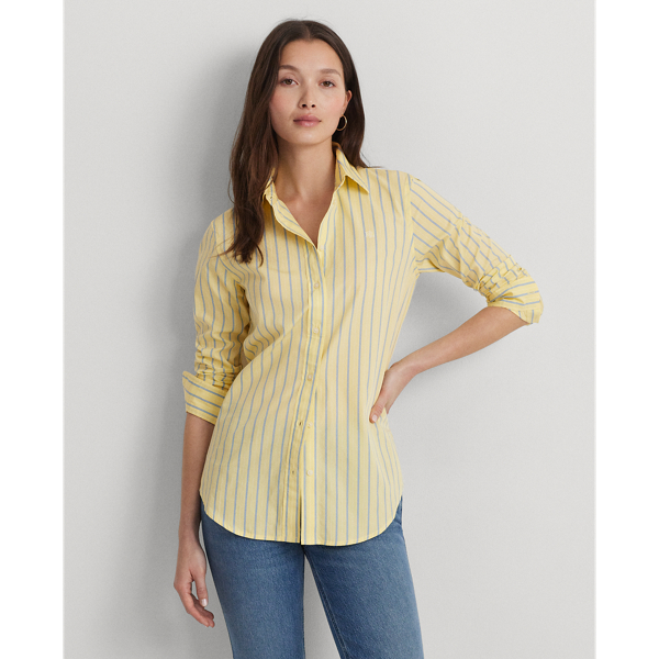 Classic Fit Striped Broadcloth Shirt