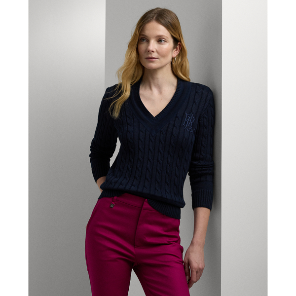 Cricket-Pullover mit Zopfmuster für Damen | Ralph Lauren® DE