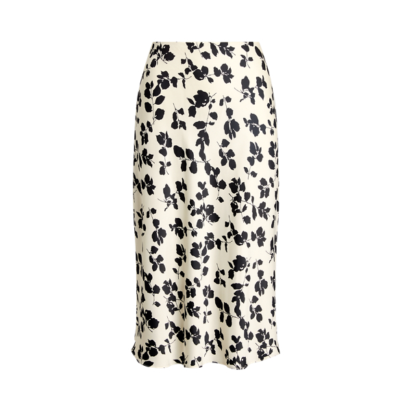 Falda midi de charmeuse de raso para Women | Ralph Lauren® ES