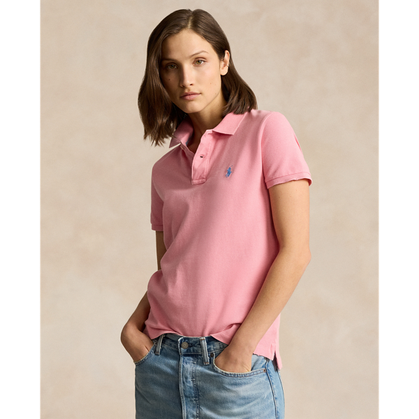 Camisa Polo em malha Classic Fit para mulher | Ralph Lauren® PT