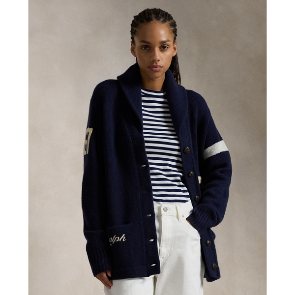 Wool Shawl-Collar Cardigan for Women | Ralph Lauren® UK