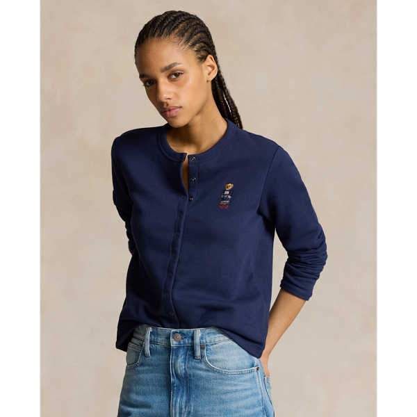 Polo Bear French Terry Cardigan for Women | Ralph Lauren® BR