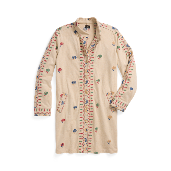 Embroidered Cotton Jersey Duster Coat | Ralph Lauren® Australia