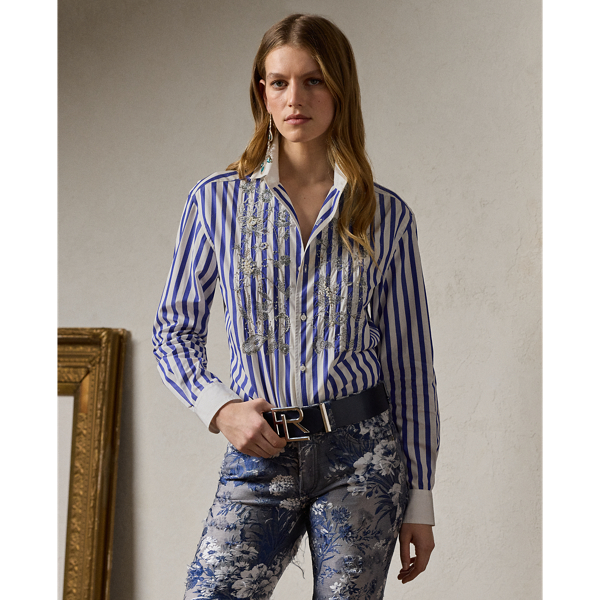 Capri Relaxed Fit Embellished Shirt