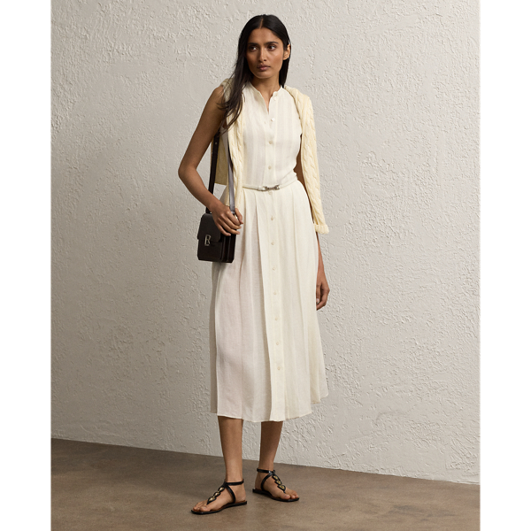 Kennedi Linen Sleeveless Day Dress | Ralph Lauren® Australia