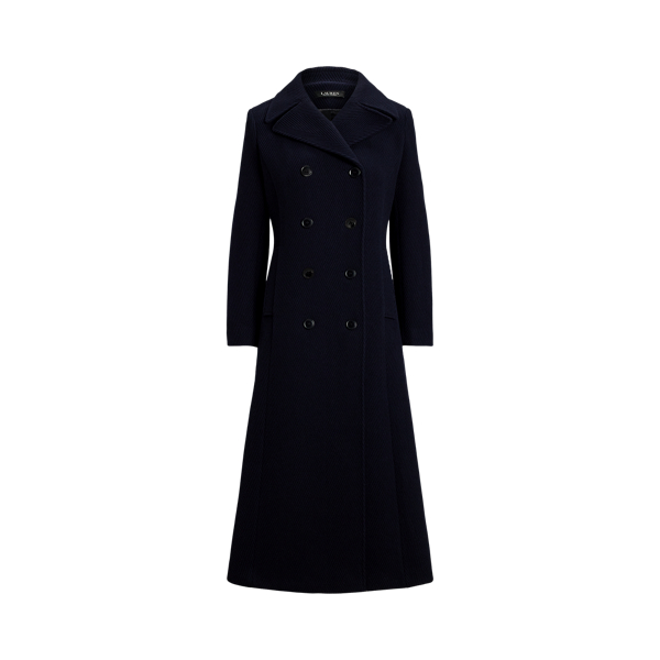 Herringbone Double-Breasted Maxicoat for Women | Ralph Lauren® UAE