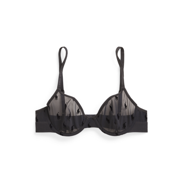 Peached-Velvet Unlined Demi Bra for Women | Ralph Lauren® UK