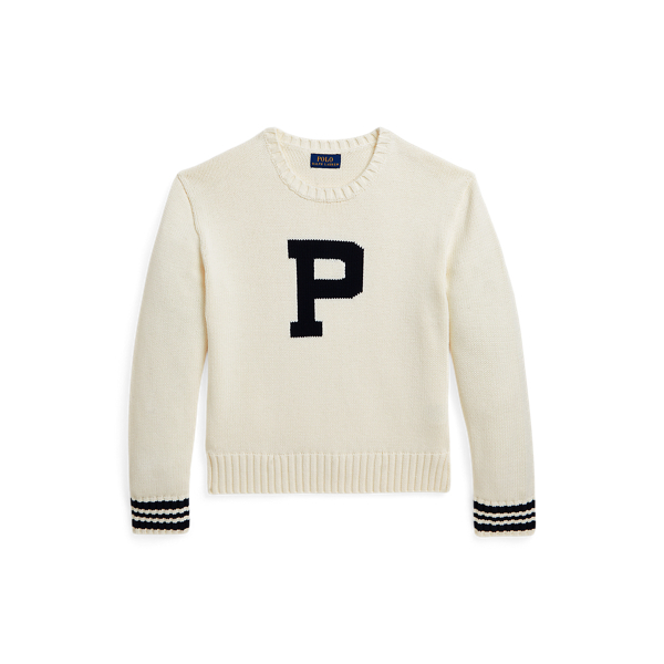 Cotton Letterman Sweater Girls 7-16 1
