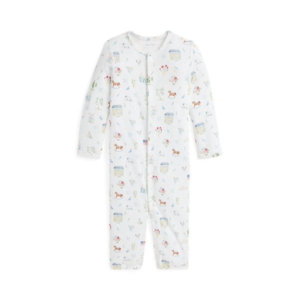 RL Baby x Riley Sheehey 睡袍連身褲 | Ralph Lauren® 台灣官方網站