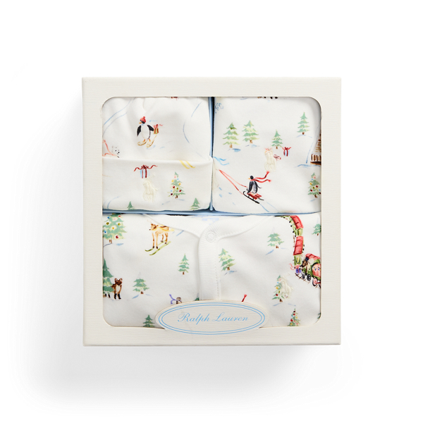 RL Baby x Riley Sheehey 3-Piece Gift Set for Baby Boy | Ralph Lauren® PY