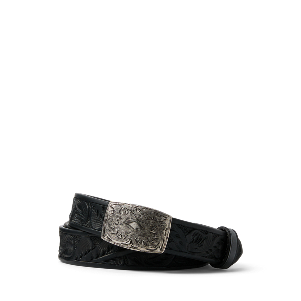 Hand-Tooled Leather Belt for Men | Ralph Lauren® UK
