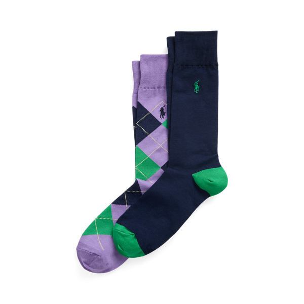 Argyle Trouser Sock 2-Pack for Men | Ralph Lauren® UK