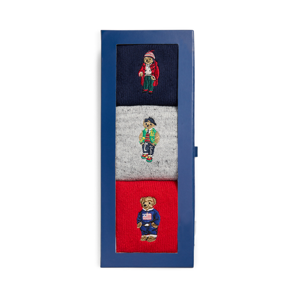 Polo Bear Roll-Top 3-Sock Gift Set for Men | Ralph Lauren® GY