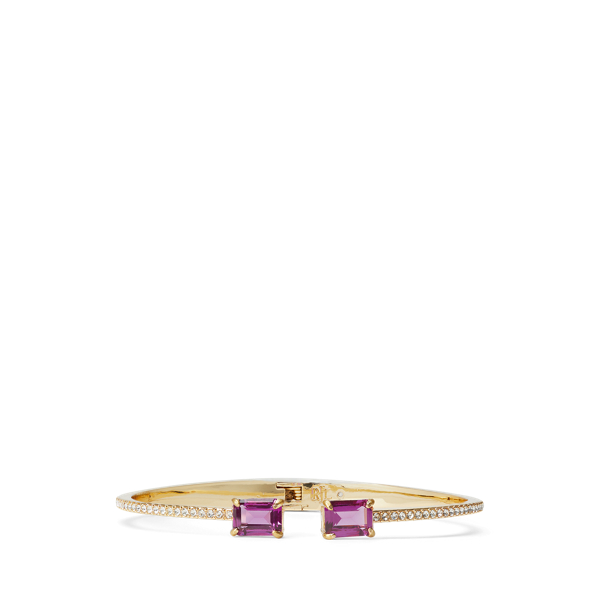 Gold-Tone Pave Stone Hinge Bangle for Women | Ralph Lauren® NL