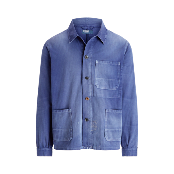 Herringbone Utility Jacket for Men | Ralph Lauren® DZ