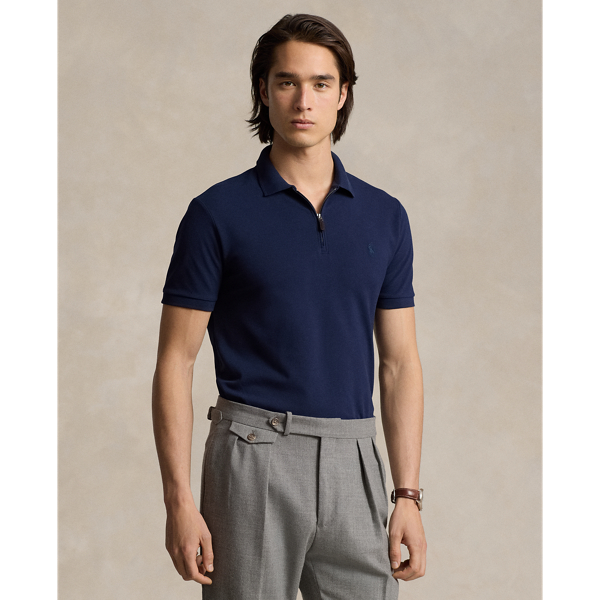Custom Slim Fit Stretch Mesh Polo Shirt for Men | Ralph Lauren® UK