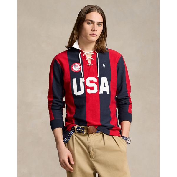 Team USA Tie-Placket Rugby Shirt