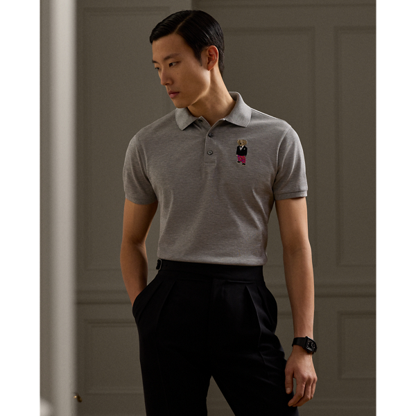 Custom-Slim-Fit Poloshirt mit Polo Bear für Herren | Ralph Lauren® DE