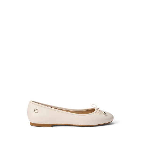 Jayna Nappa Leather Flat for Women | Ralph Lauren® UK