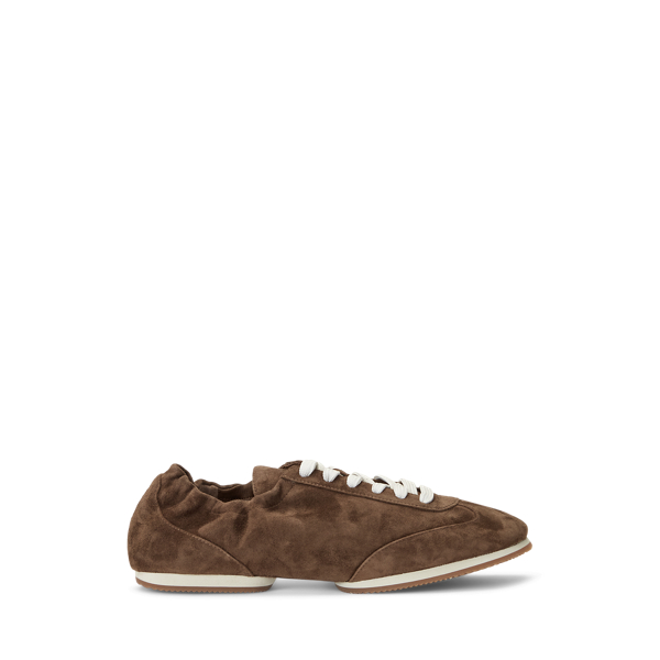 The Suede Pony Ballerina Trainer for Women | Ralph Lauren® NL