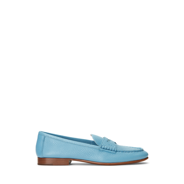 Pebbled Leather Penny Loafer for Women | Ralph Lauren® UK
