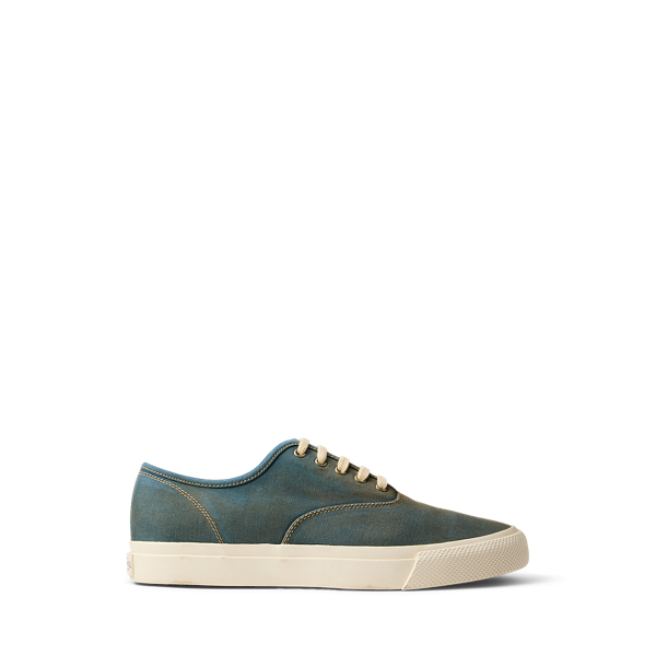 Washed Canvas Trainer | Ralph Lauren® Australia